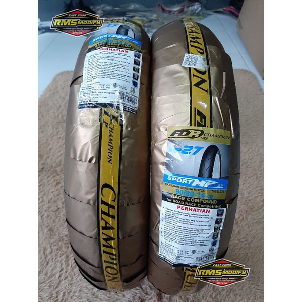 Jual Ban fdr mp 27 soft compound 90/80-14 ban motor tubless | Shopee ...
