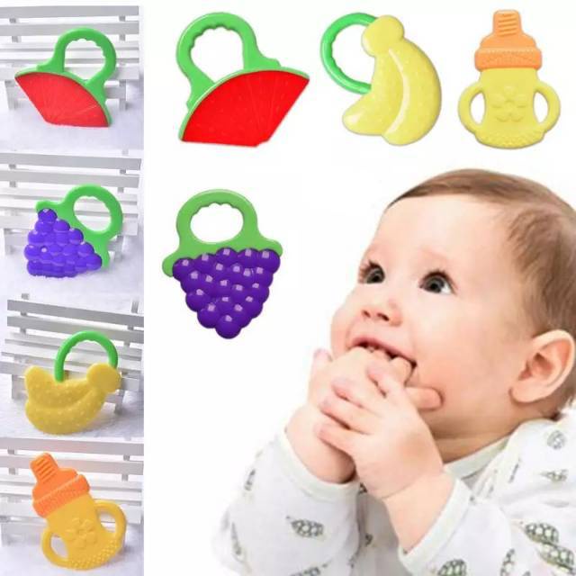 Jual READY BANDUNG Teether Baby Banana Fruit teetheR STAND Gigitan Bayi ...