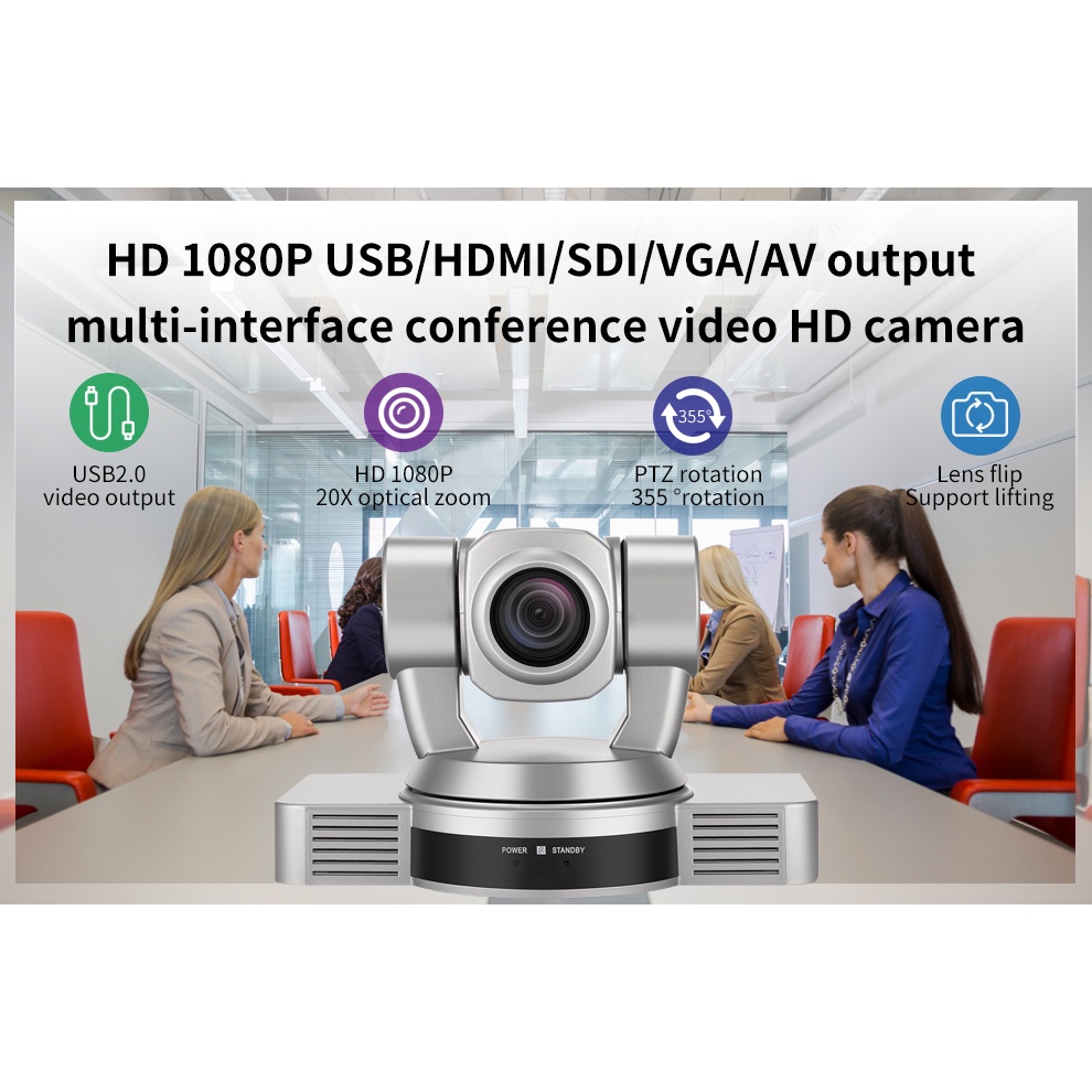 Jual ROBOTIC WEBCAM PTZ HOSODO HSD-HD20S MEETING HDMI SDI VGA AV USB ...