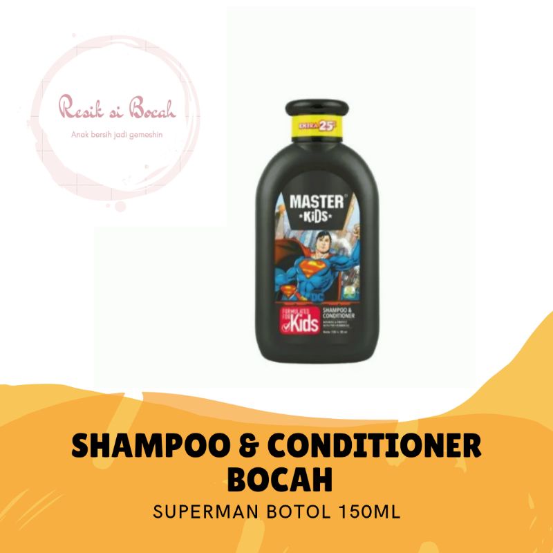 Jual Master Kids Shampoo & Conditioner Superman 150ml | Shopee Indonesia