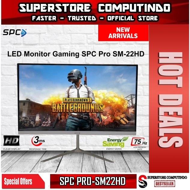 Jual LED Gaming Monitor SPC Pro SM-22 Inch Full HD | Shopee Indonesia