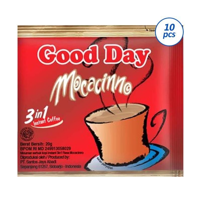 Jual Good Day Mocacinno Moka 20 gr Kopi Instan [10 sachet] 1 Renceng ...