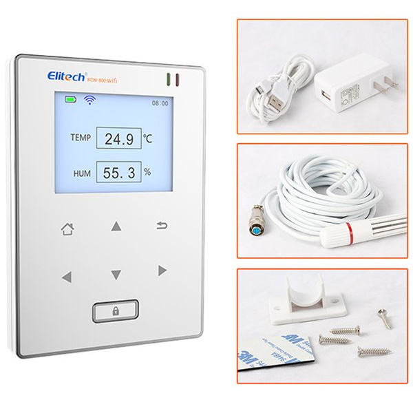 Jual Elitech RCW-800 Wi Fi Temperature & Humidity Data Logger WiFi ...