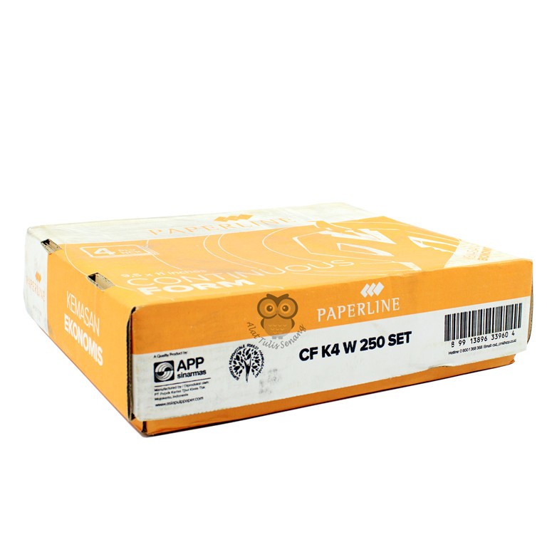 Jual Continuous Form 4 Ply KEMASAN EKONOMIS Paperline CF K4 W 250 SET ...