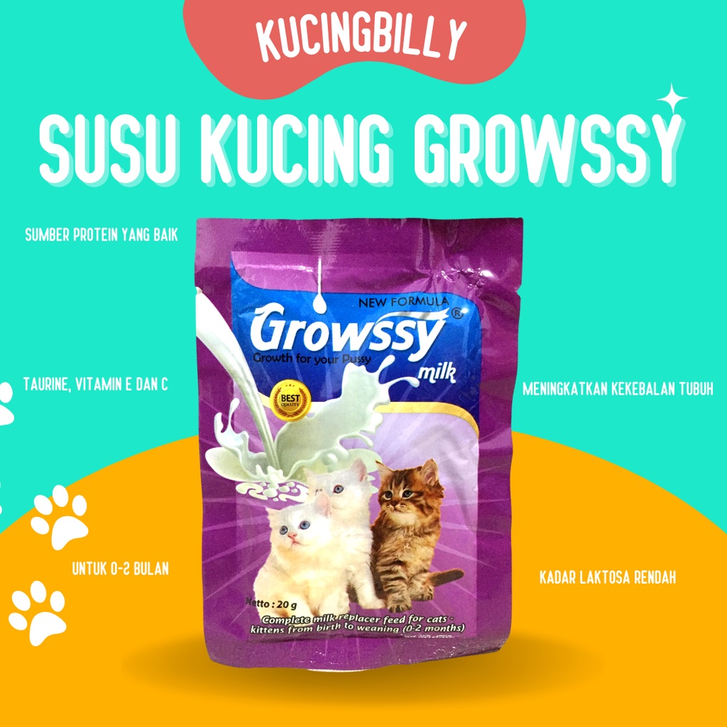 Jual Susu kucing Growssy 20gr susu anak kucing | Shopee Indonesia