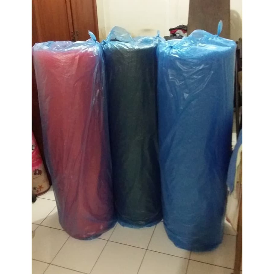 Jual BUBBLE WRAP PLASTIK HITAM - MERAH - BIRU - ROLL BESAR & TEBAL ...
