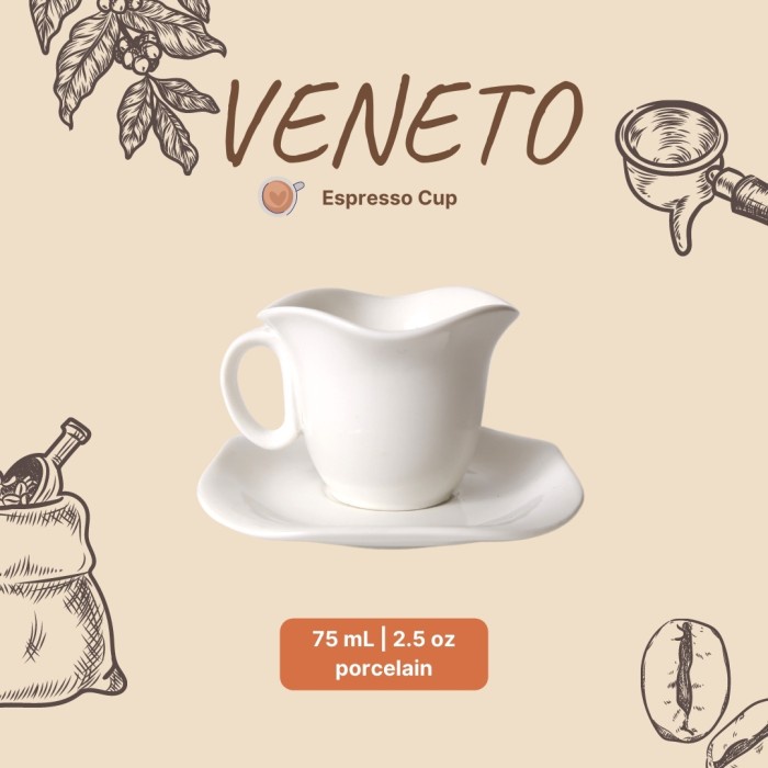 Jual VENETO Espresso Cup | Cangkir Espresso | Cangkir Kopi Keramik ...