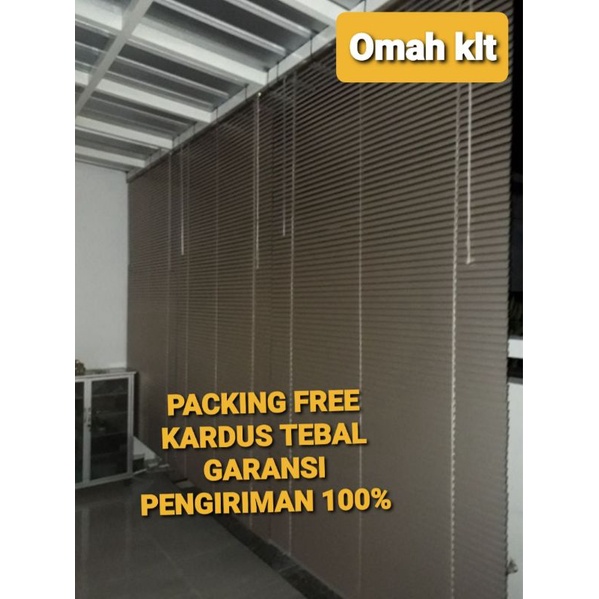 Jual Tirai krey gulung alumunium 90x180 outdoor indoor | Shopee Indonesia