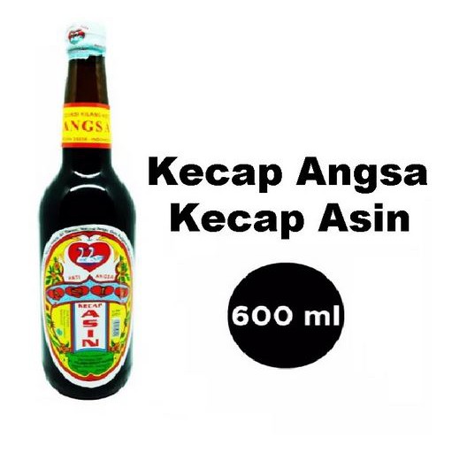 Jual Kecap Asin Cap 2 Hati Angsa Botol Beling/ Kaca Medan 600ml/ ml ...