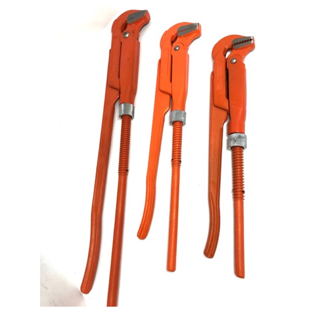 Jual kunci pipa 3/4" tang pipa bent nose pipe wrench asaki | Shopee ...
