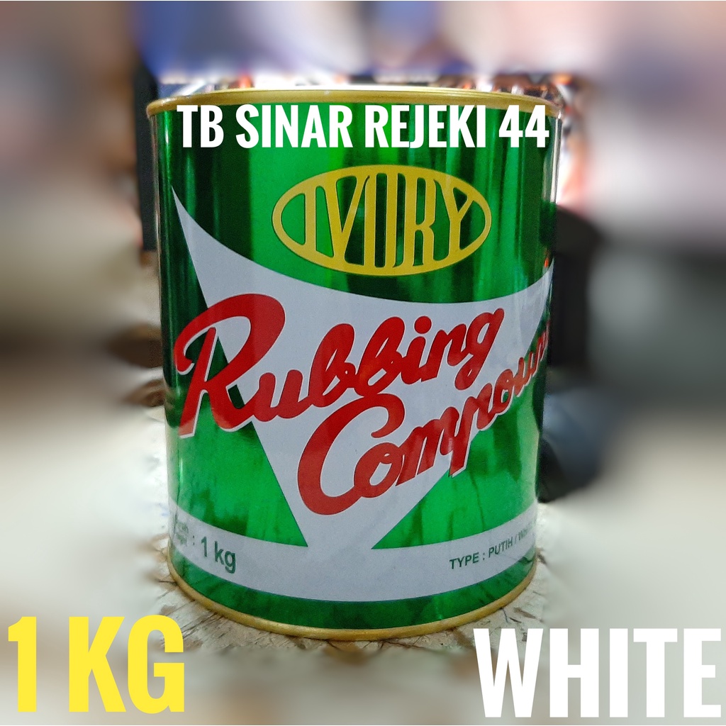 Jual IVORY RUBBING COMPOUND 1 KG PUTIH HALUS KUMPON KOMPON MOBIL MOTOR ...