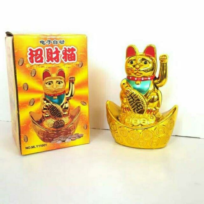 Jual KUCING MANEKI KUCING MANEKI NEKO KUCING HOKI LUCKY CAT PATUNG ...