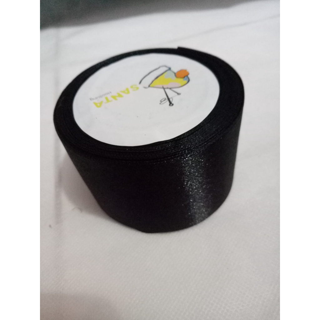 Jual Pita satin Ukuran 2 inch / 5cm Per Roll pita kado pita bucket ...