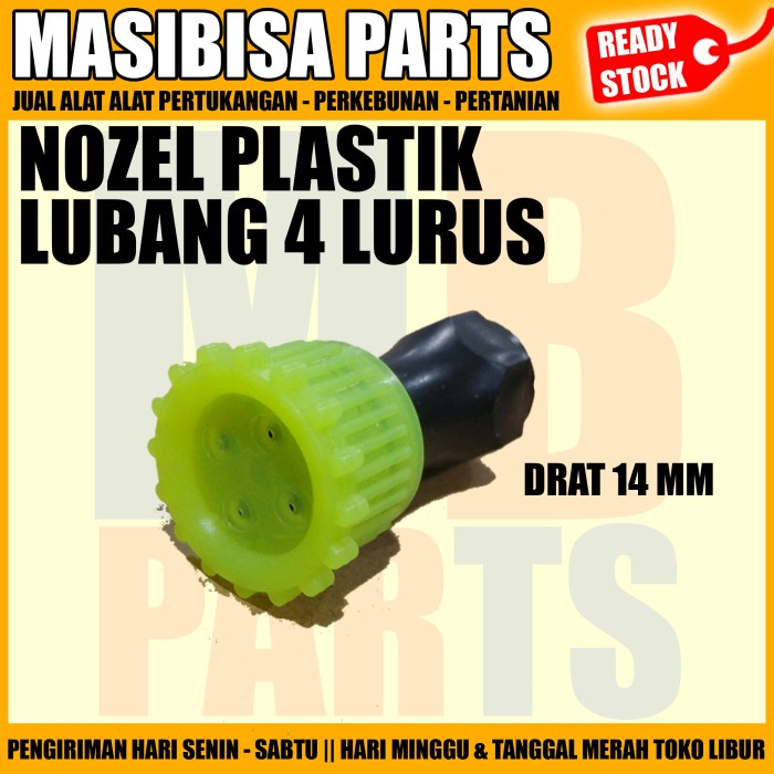 Jual Nozzle plastik bunga 4 lubang / titik / mata sprayer elektrik ...