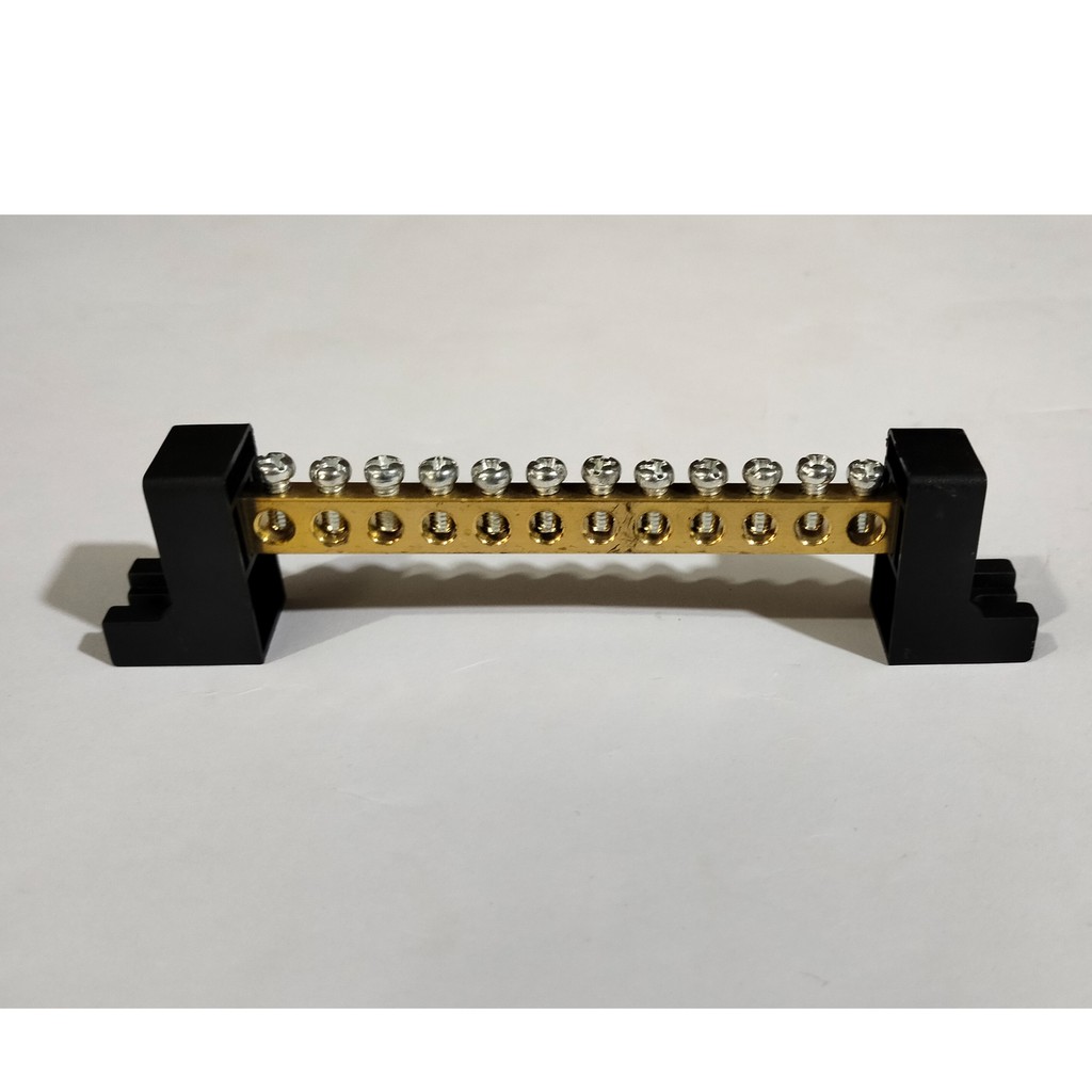 Jual TERMINAL KABEL BLOK 12 POLE KUNINGAN NETRAL BLOCK GROUND BAGUS DS ...