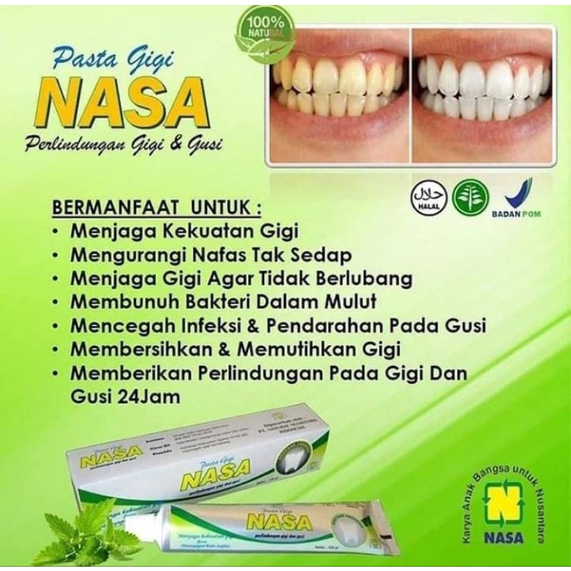 Jual PASTA GIGI NASA ORIGINAL/PASTA GIGIHERBAL | Shopee Indonesia
