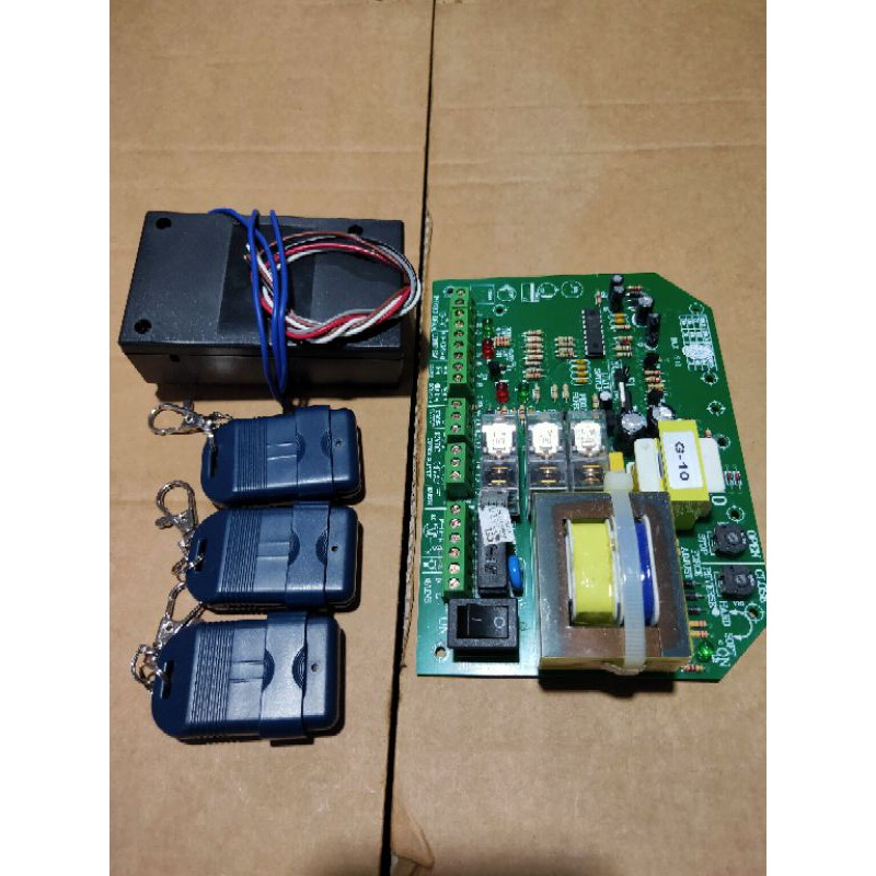 Jual control panel dan remote set utk mesin pagar otomatis | Shopee ...