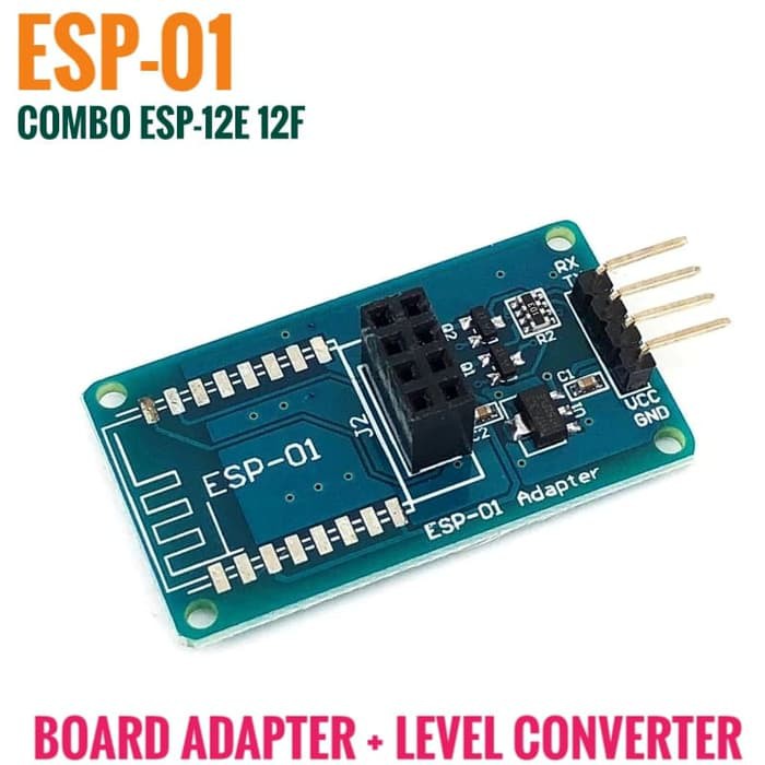 Jual Adapter Board for ESP8266 Serial Wi-Fi Wireless ESP-01 3.3V 5V ...