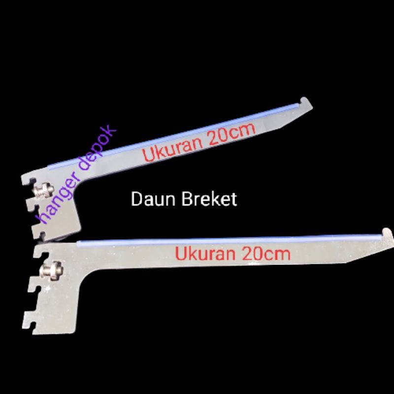 Jual DAUN BRECKET KACA UKURAN 20CM PENYANGGA KACA RAK | Shopee Indonesia