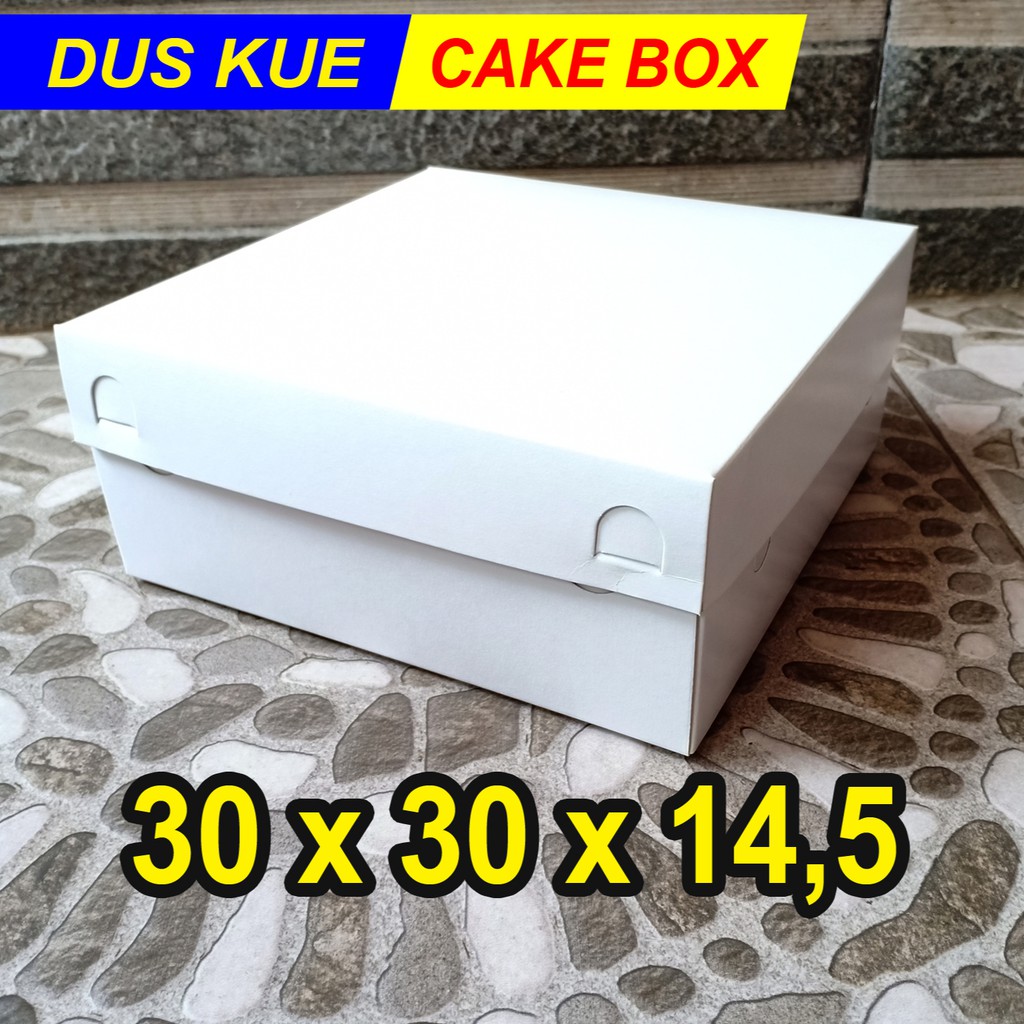 Jual Box 30x30x14,5 / 30x30 / dus kue bolu ulang tahun / kotak Roti ...