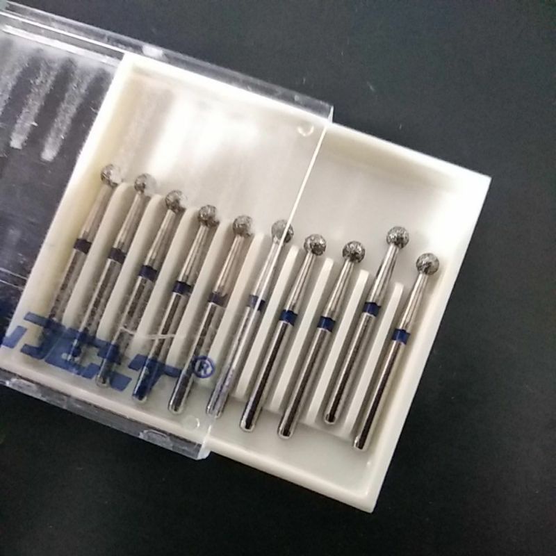 Jual Mata Bur Bulat BR-28 Xceldent Satuan / Dental Round Diamond Burs Mata Bur kecepatan tinggi ...