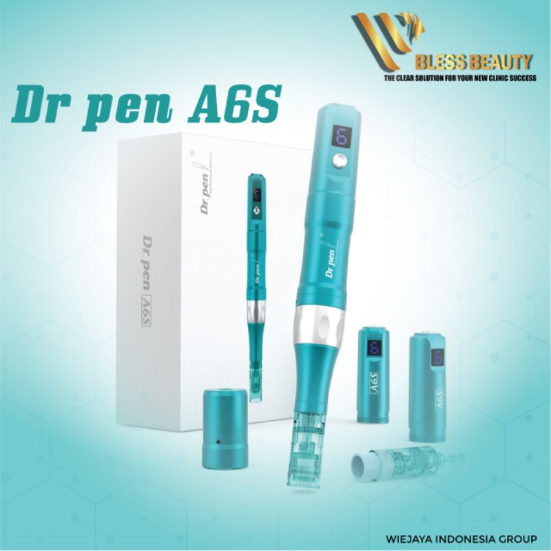 Jual Dermapen A6s A6 a9 M7 Wireless Dr Pen LCD Smart Microneedling ...