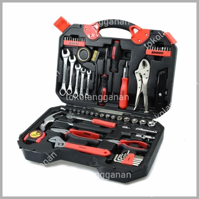 Jual Toolkit 66 Tool Kit Box Set Original Krisbow Kotak Perkakas ...