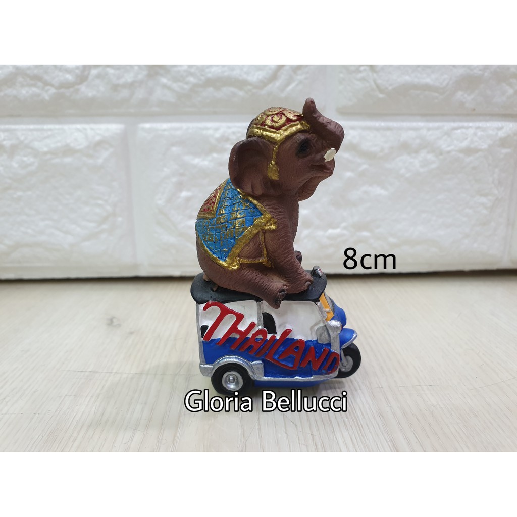 Jual patung pajangan miniatur bangkok gajah thailand tuktuk | Shopee ...