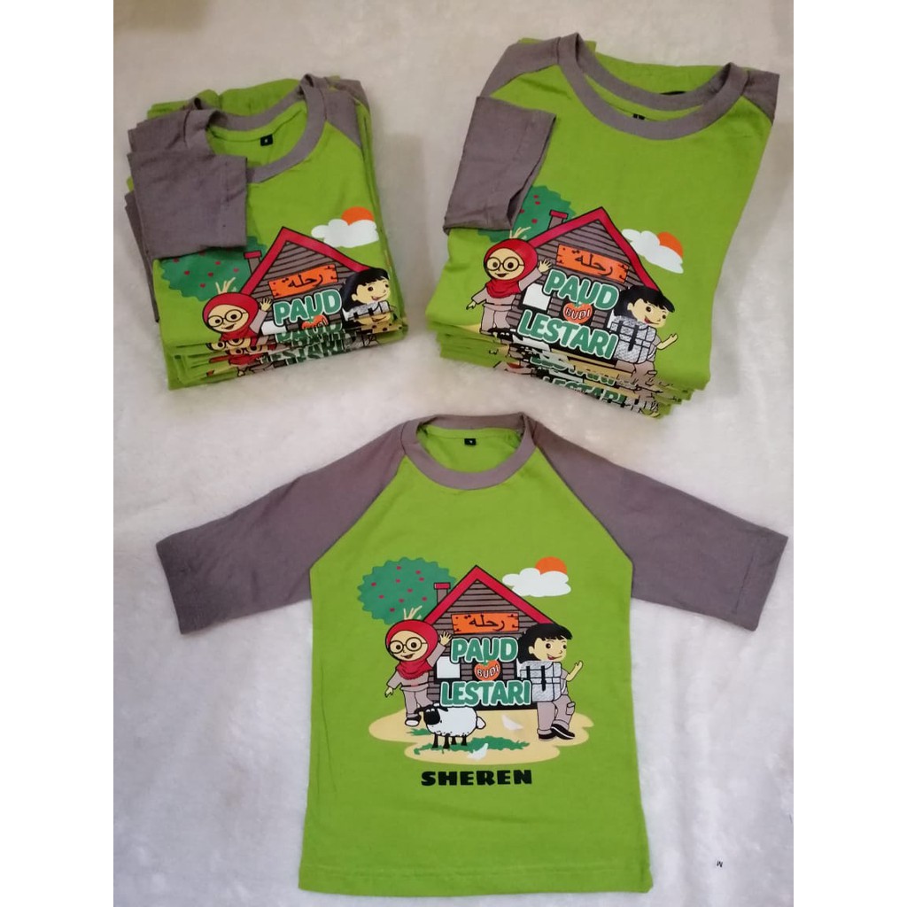 Jual kaos custom seragaman tk/paud | Shopee Indonesia