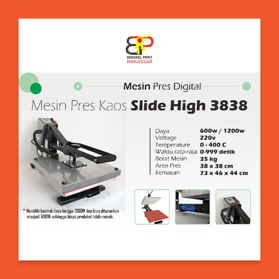 Jual Mesin Heat Press Kaos RIECAT High Pressure | Shopee Indonesia