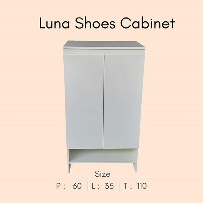 Jual Rak Sepatu putih kayu mahoni simple shabby free delivery Surabaya ...