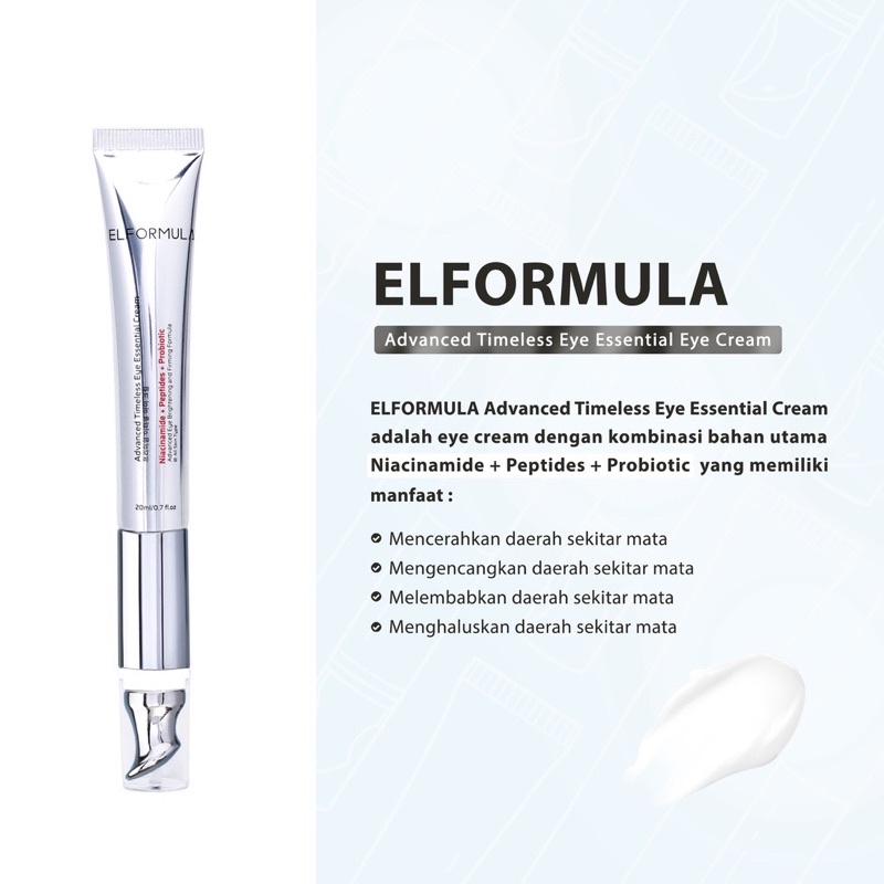 Jual ELFORMULA Advanced Timeless Eye Essential Cream Serum Mata ...