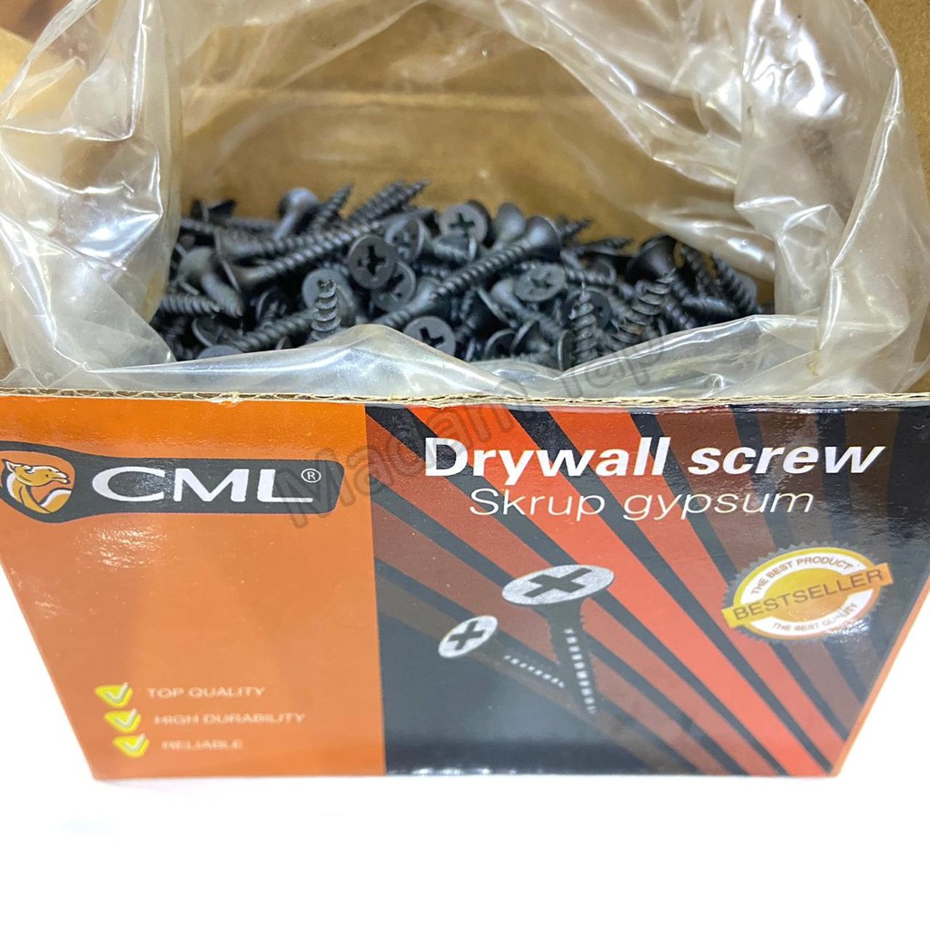 Jual SKRUP GYPSUM 1 1,25 1,5 2 IN INCH DRYWALL SCREW - SEKRUP GIPSUM BAUT GYPSUM | Shopee Indonesia