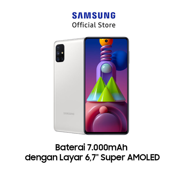 Jual Samsung Galaxy M51 - White (Battery 7000 mAh - Khusus Pulau Jawa ...