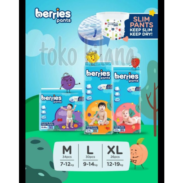 Jual berries pants popok anak | Shopee Indonesia