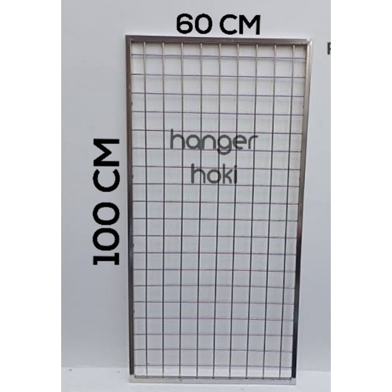 Jual Jaring ram besi KROM stainless 60x100 cm dengan frame | Shopee ...