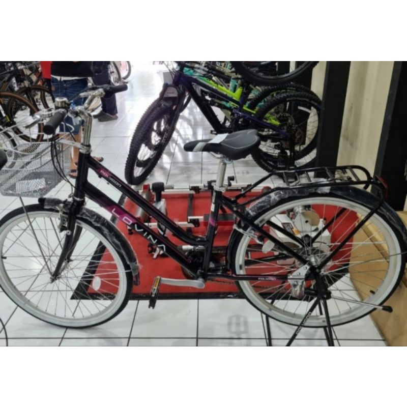 Jual SEPEDA CITY BIKE POLYGON LOVINA ALLOY 26 INCH HITAM | Shopee Indonesia