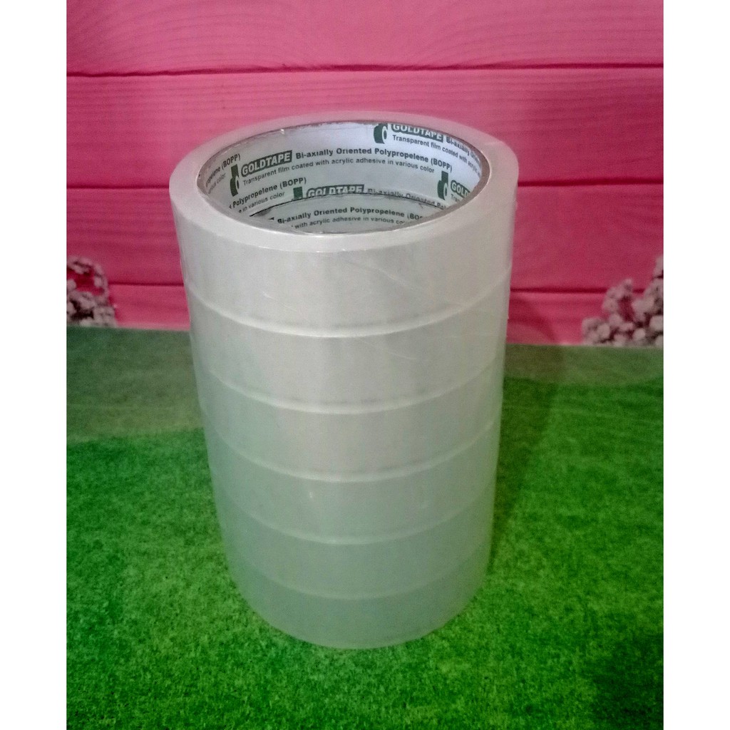 Jual Selotip/Isolasi/Lakban Bening GOLDTAPE 1 INCH | Shopee Indonesia