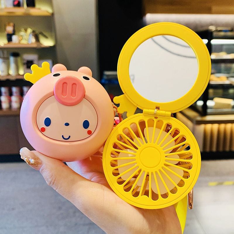 Jual CERMIN KIPAS MINI PORTABLE USB KIPAS LUCU KREATIF PORTABLE CERMIN ...