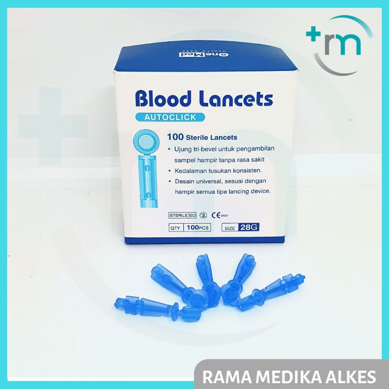Jual BLOOD LANCET 26G 28G 21G (1 box isi 100 pcs) | isi refill ambil ...