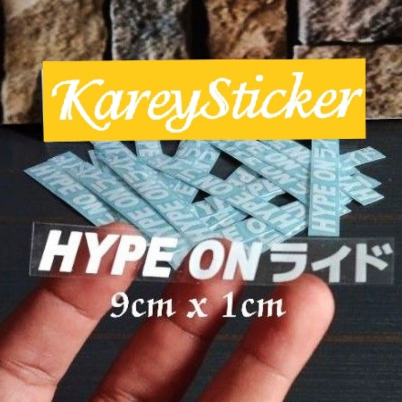 Jual sticker HYPE ON JAPAN | Shopee Indonesia
