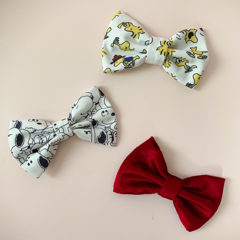 Jual Snoopy Woodstock Dog Bow Hair and Tie (Convertible) | Shopee Indonesia