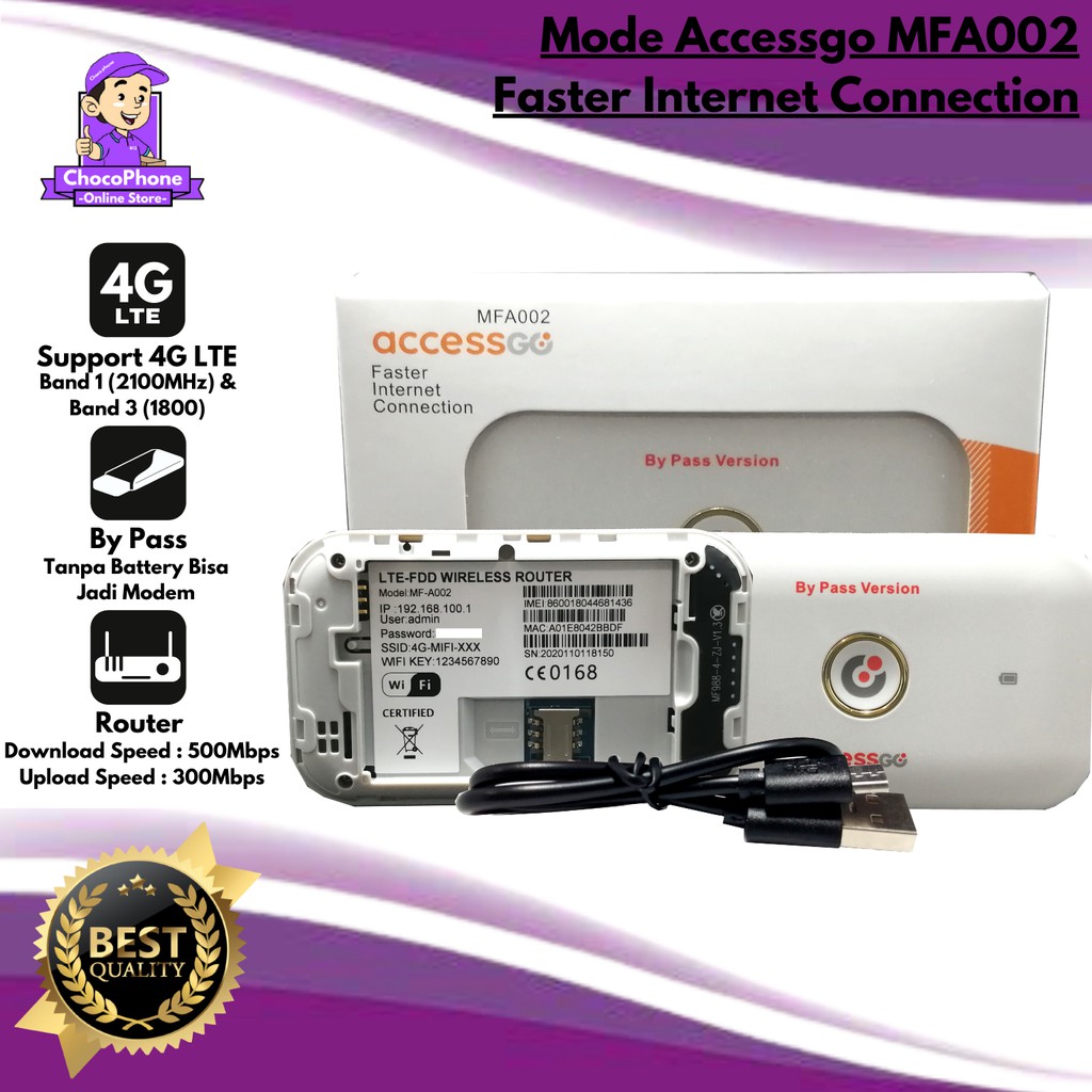 Jual MODEM MIFI 4G ACCESSGO MFA002 BY PASS VERSION | Shopee Indonesia