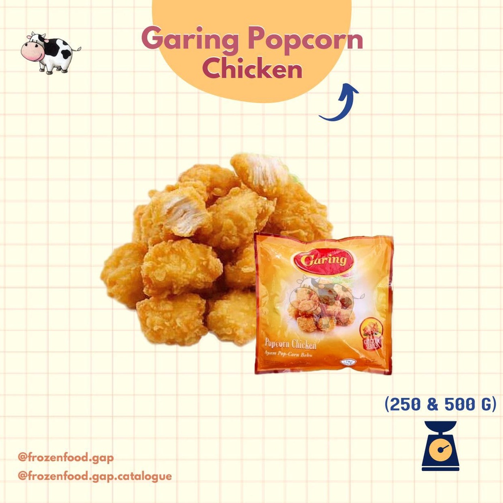 Jual Garing Chicken Popcorn 250G 500G Original Chicken | Frozen Food ...