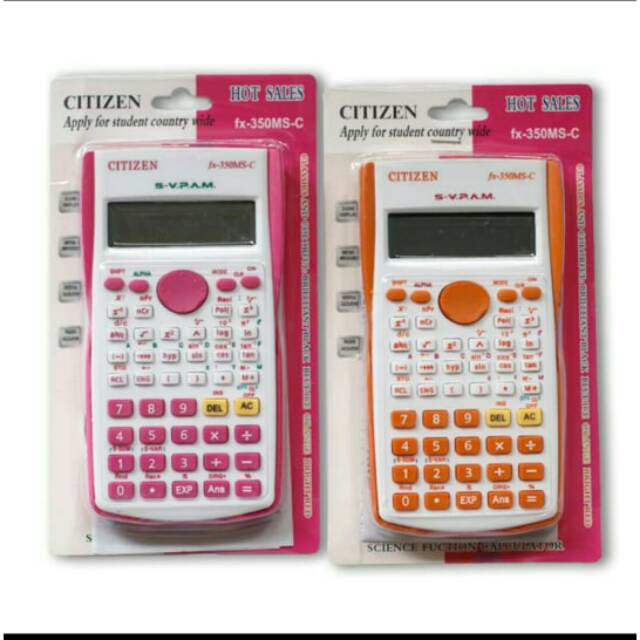 Jual KALKULATOR/CALCULATOR ILMIAH/SCENTIFIC/CITIZEN FX 350 COLOUR ...