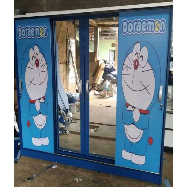 Jual Lemari sliding karakter doraemon kacapul | Shopee Indonesia
