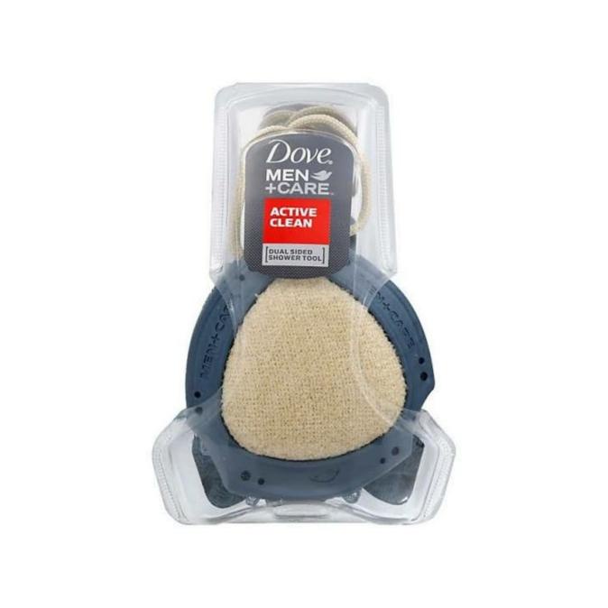 Jual Dove Men+ Care Active Clean Dual Sided Shower Tool - ( Shower Puff ...