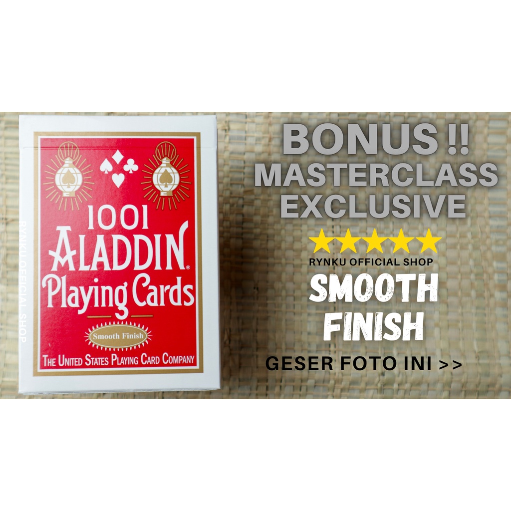 Jual KARTU REMI ALADDIN PLAYING CARDS MERAH | Shopee Indonesia