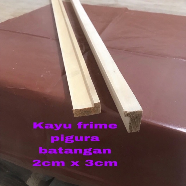 Jual kayu frame pigura batangan 2x3cm panjang 2meter | Shopee Indonesia
