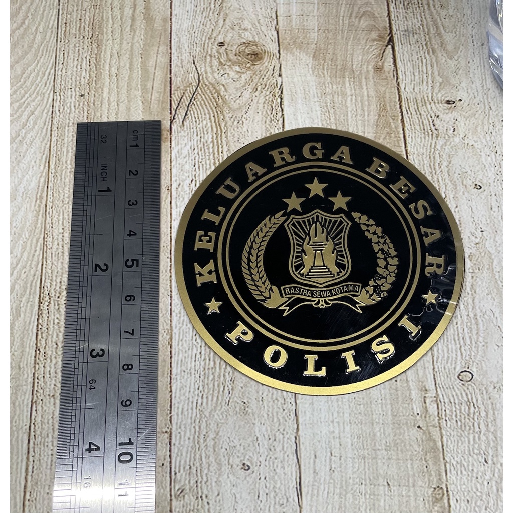 Jual Sticker Polis* (Bulat) - Stiker Police Stiker Keluarga Besar Polis ...